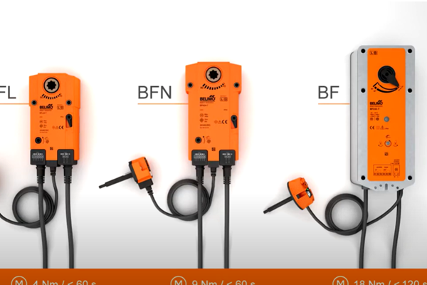Nguyên lý hoạt động của động cơ van gió chặn lửa hút khói Belimo fire ...